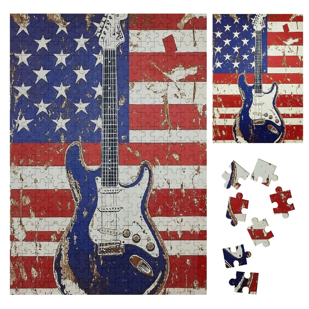 HUNTOU-HUNNAO Impossible Wooden Puzzles Rock and Roll Vertical Style for Family Friends ...