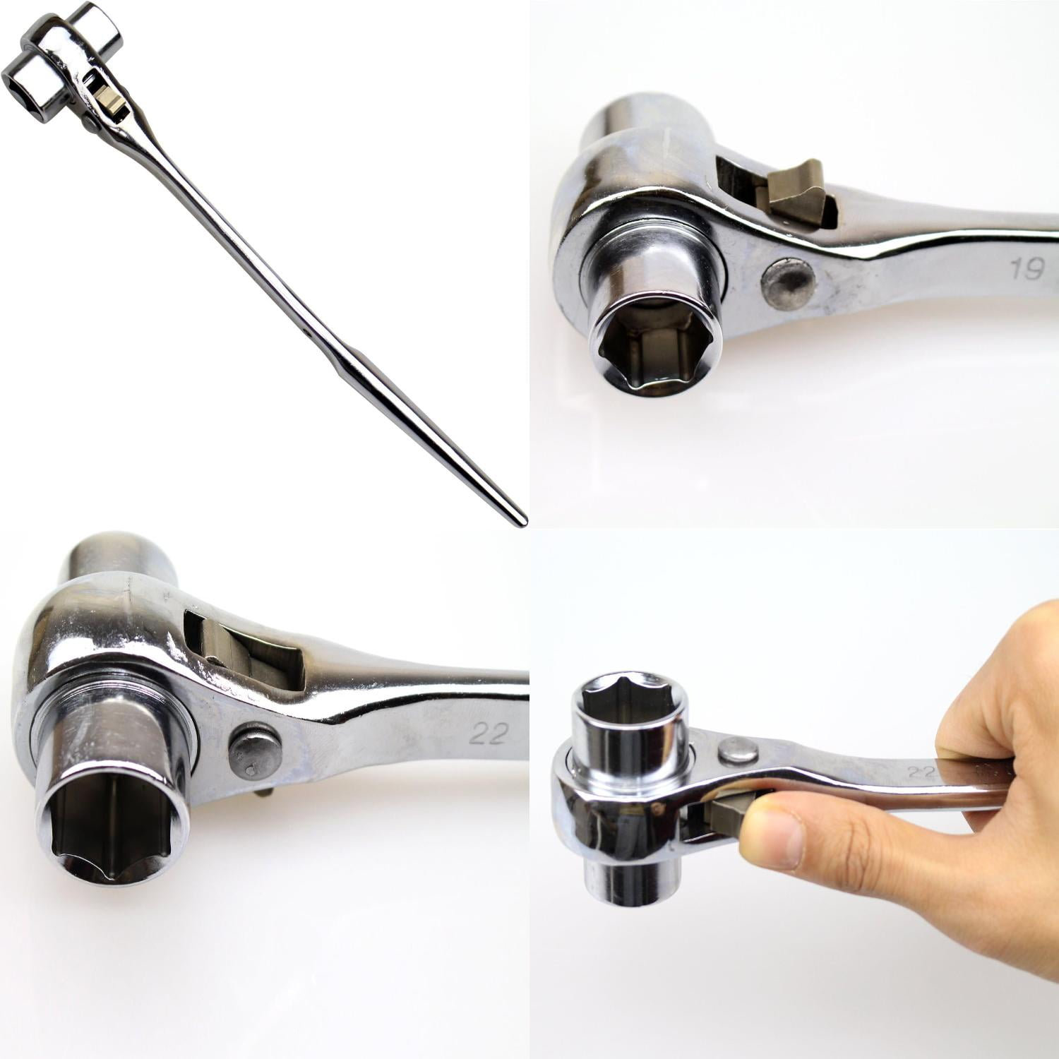 HUNXIAEI Efficient Versatile and Durable 22mm Silver Ratcheting ...