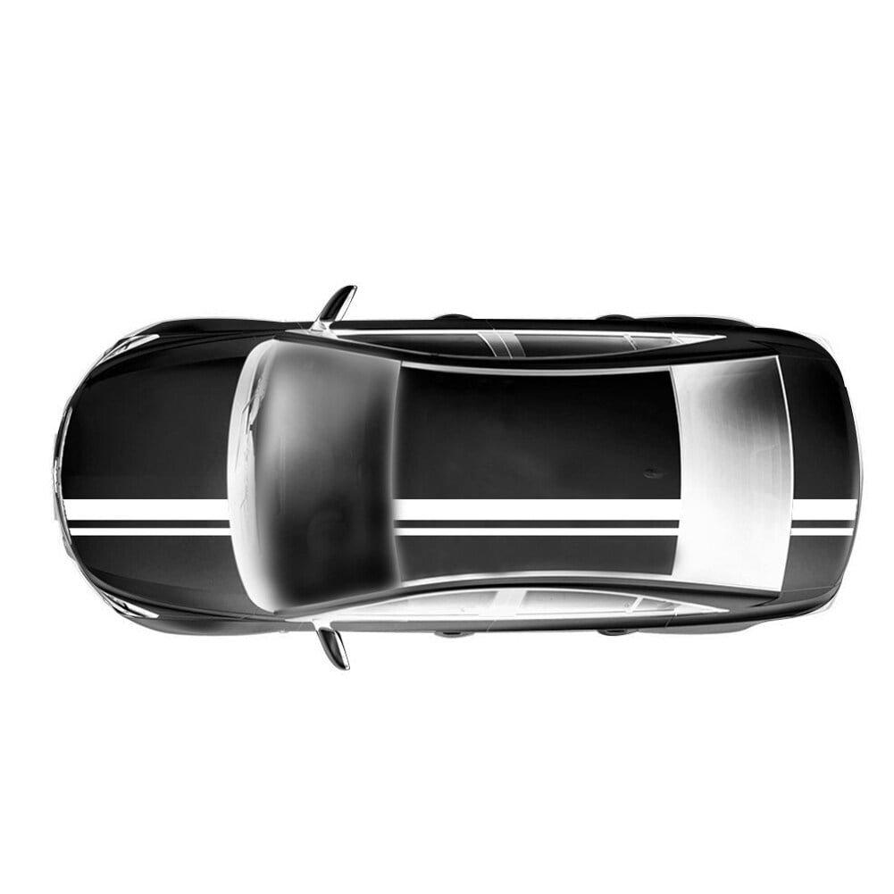 HUONA 1 Set PVC Car Side Sticker Long Stripe Auto Body Racing Sports ...