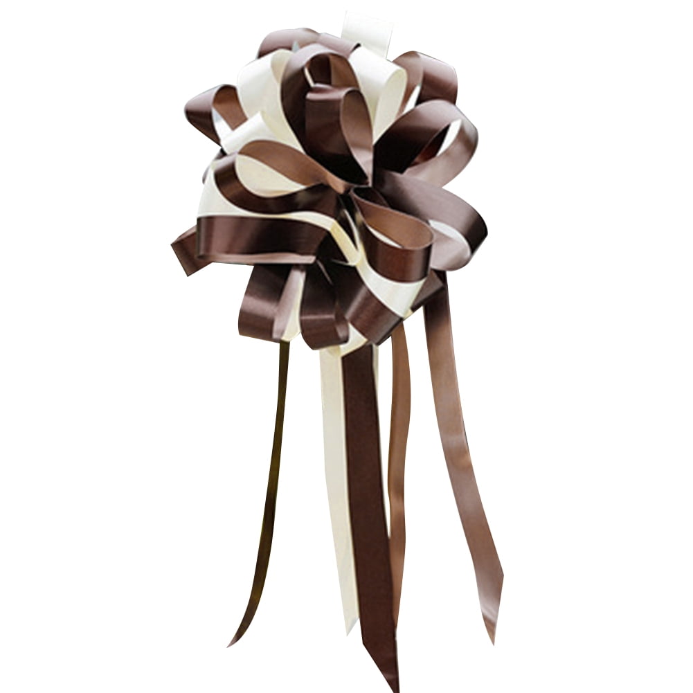 HUONA 10Pcs Large Pulled Bows Dual Color Pull Bow for Gift Wrapping ...