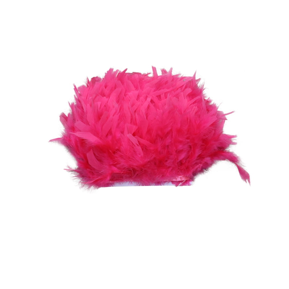 HUONA 2 Meters Natural Turkey Feathers Trims Width 4-6 inches Feather ...