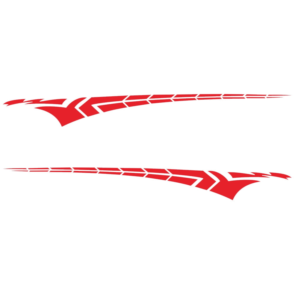 HUONA 2Pcs Universal Car Stickers Car Body Door Side Skirt Grid ...