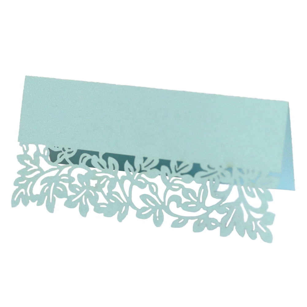 HUONA 50Pcs Place Cards Hollow Leaves Table Name Card for Wedding ...