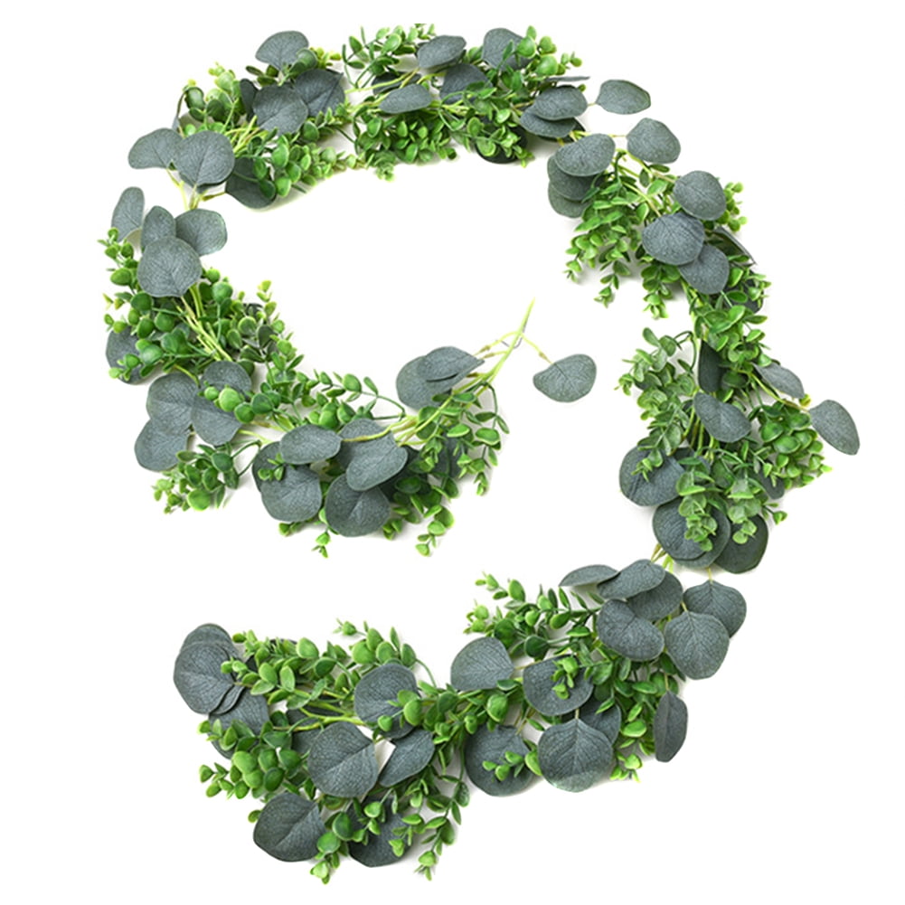 HUONA Artificial Vine Fake Eucalyptus Vine Green Climbing Plants ...