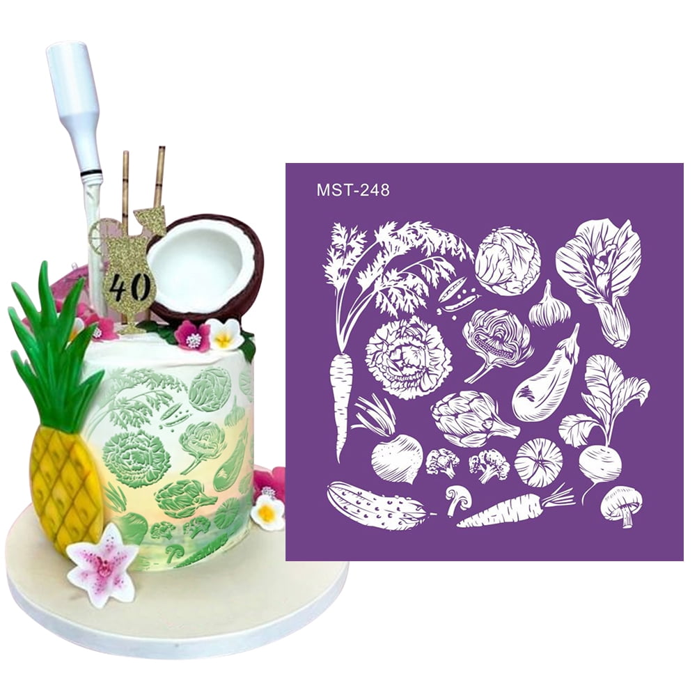 HUONA Cake Stencils for Icing Cake Cream Spray Stencils Cake Decorating ...