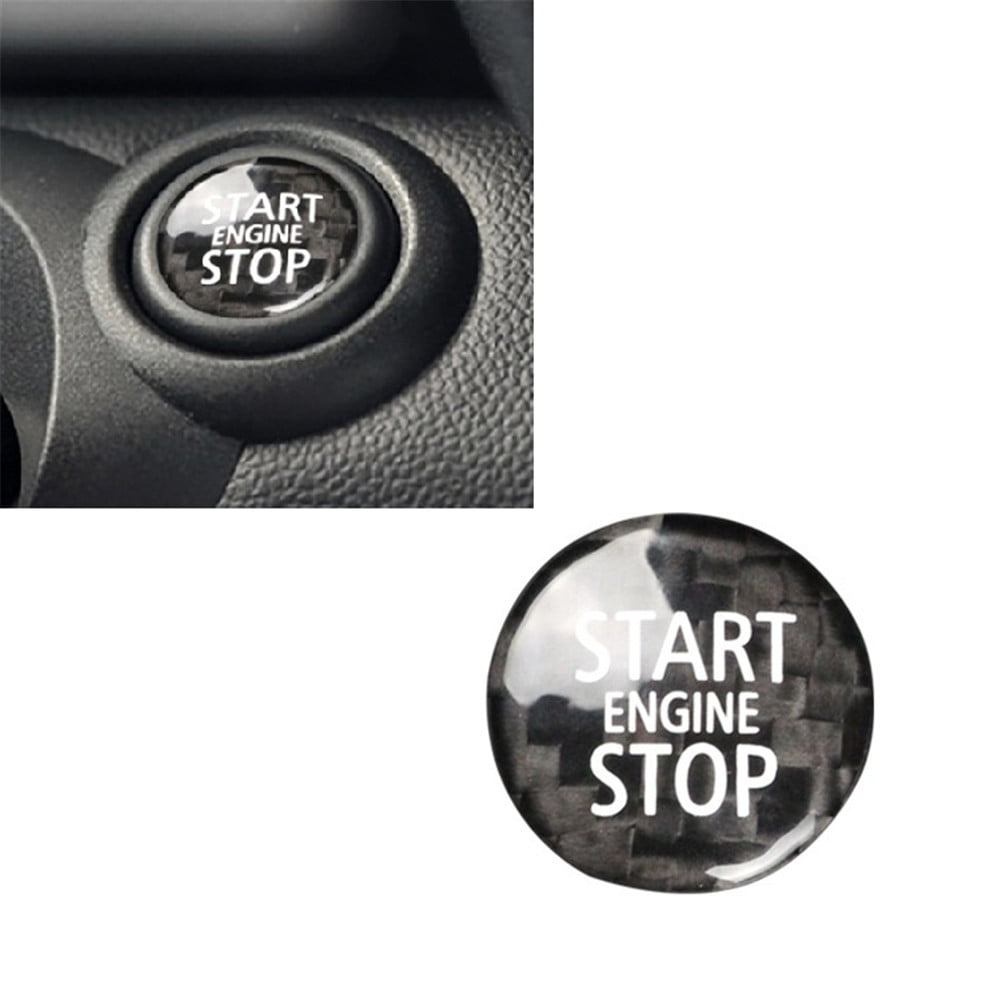 HUONA Car Engine Start Button Sticker Car Engine Start Stop Button ...