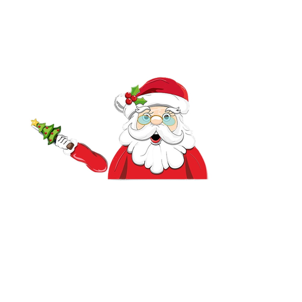 HUONA Car Wiper Sticker Christmas Elf Decoration Decal SUV RV ...