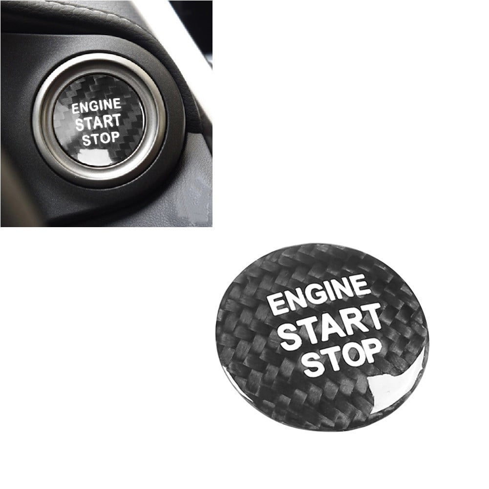HUONA Carbon Fiber Car Engine Start Stop Button Sticker for LEXUS IS250 ...