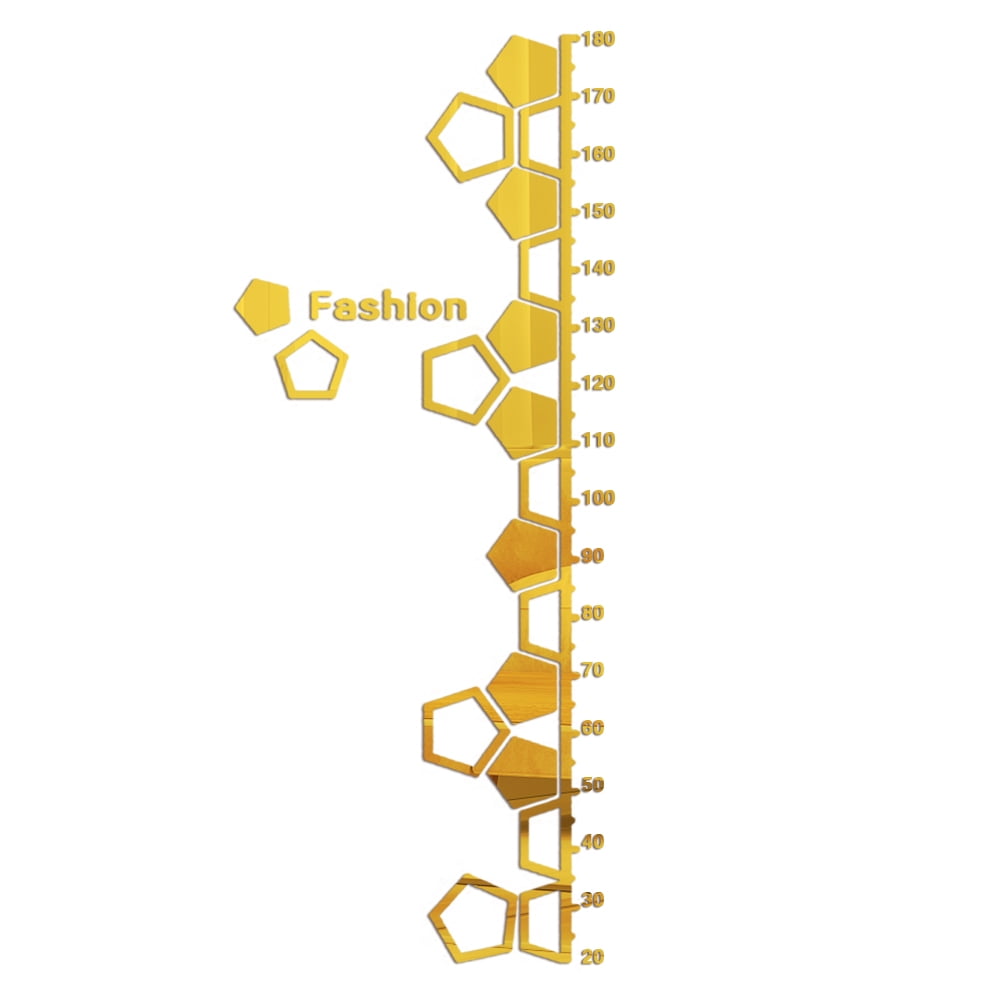HUONA Children Height Measurement Mirror Stickers Self-adhesive Growth ...