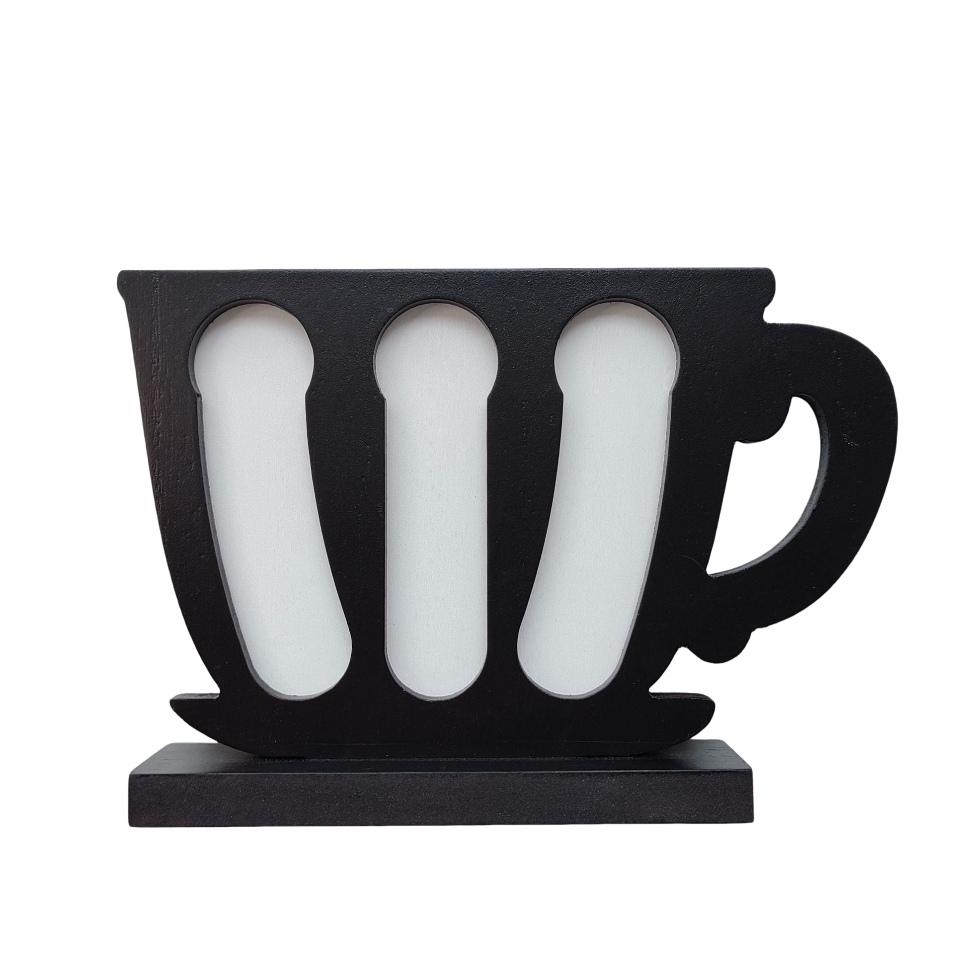 HUONA Cup Shaped Coffee Pod Holder Wooden Coffee Pod Stand MDF Espresso ...
