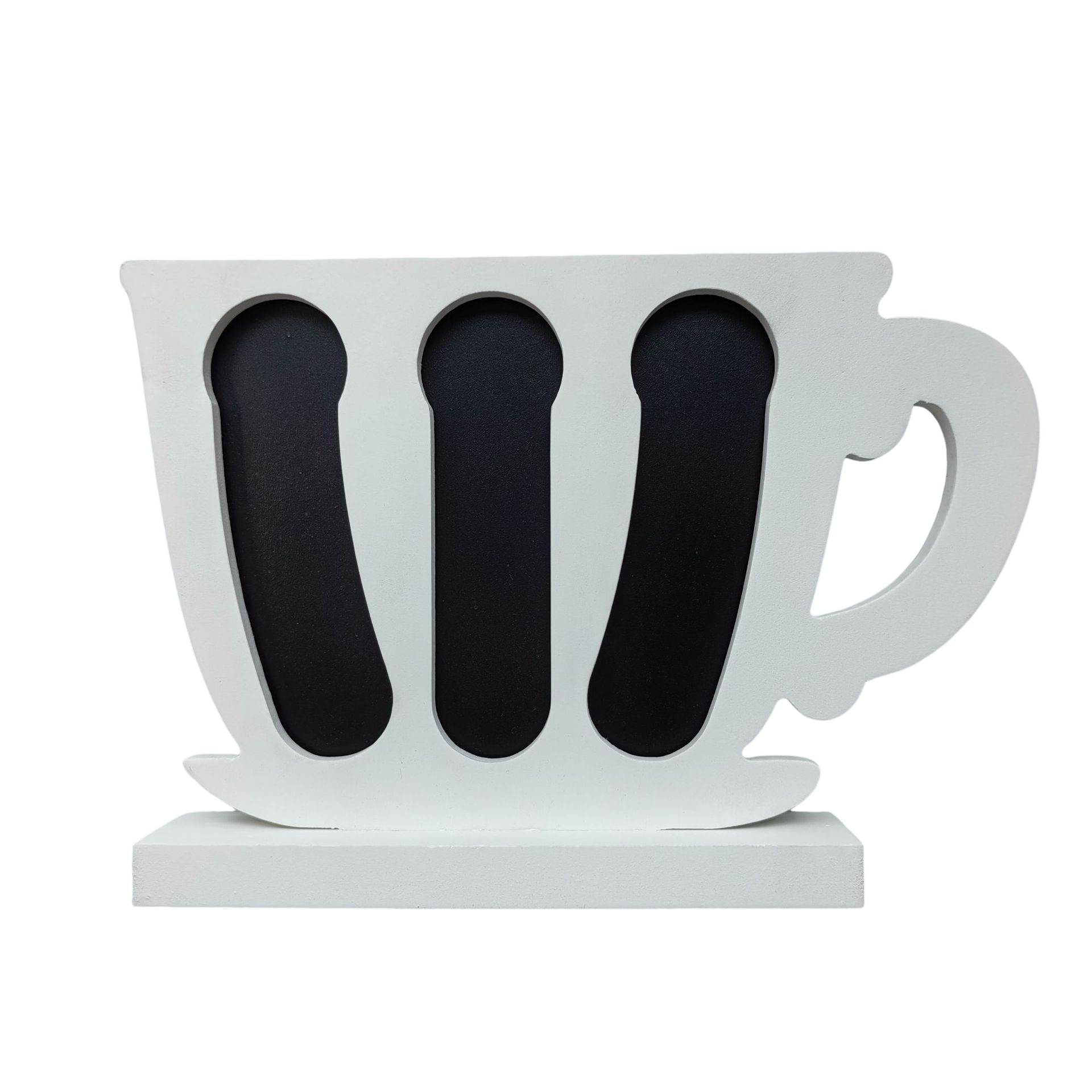 HUONA Cup Shaped Coffee Pod Holder Wooden Coffee Pod Stand MDF Espresso ...