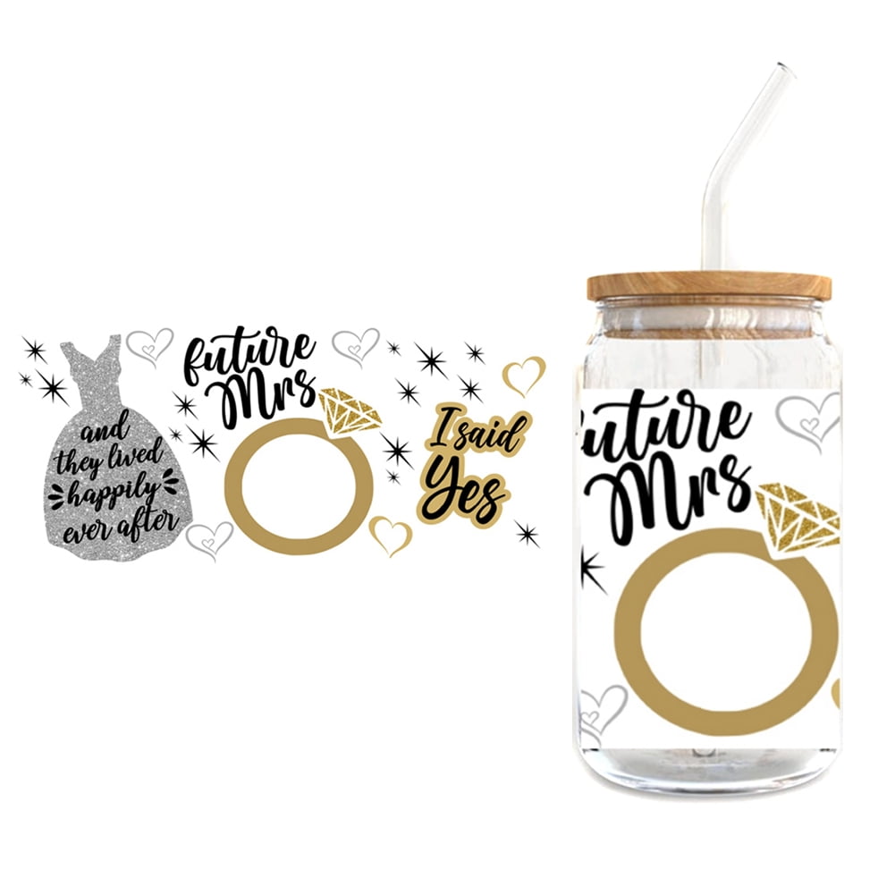 HUONA Cup Sticker for 16oz Cup DIY Glass Cup Sticker Ceramic Cup ...