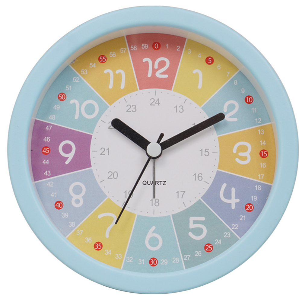 HUONA Desktop Clock Round Tabletop Clock Rectangular Alarm Clock Alarm ...