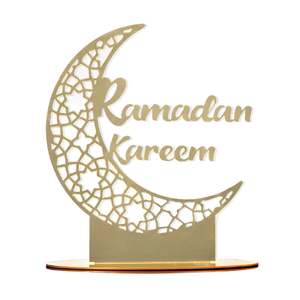 HUONA Eid ul-Fitr Tabletop Decoration Festive Ramadan Acrylic ...
