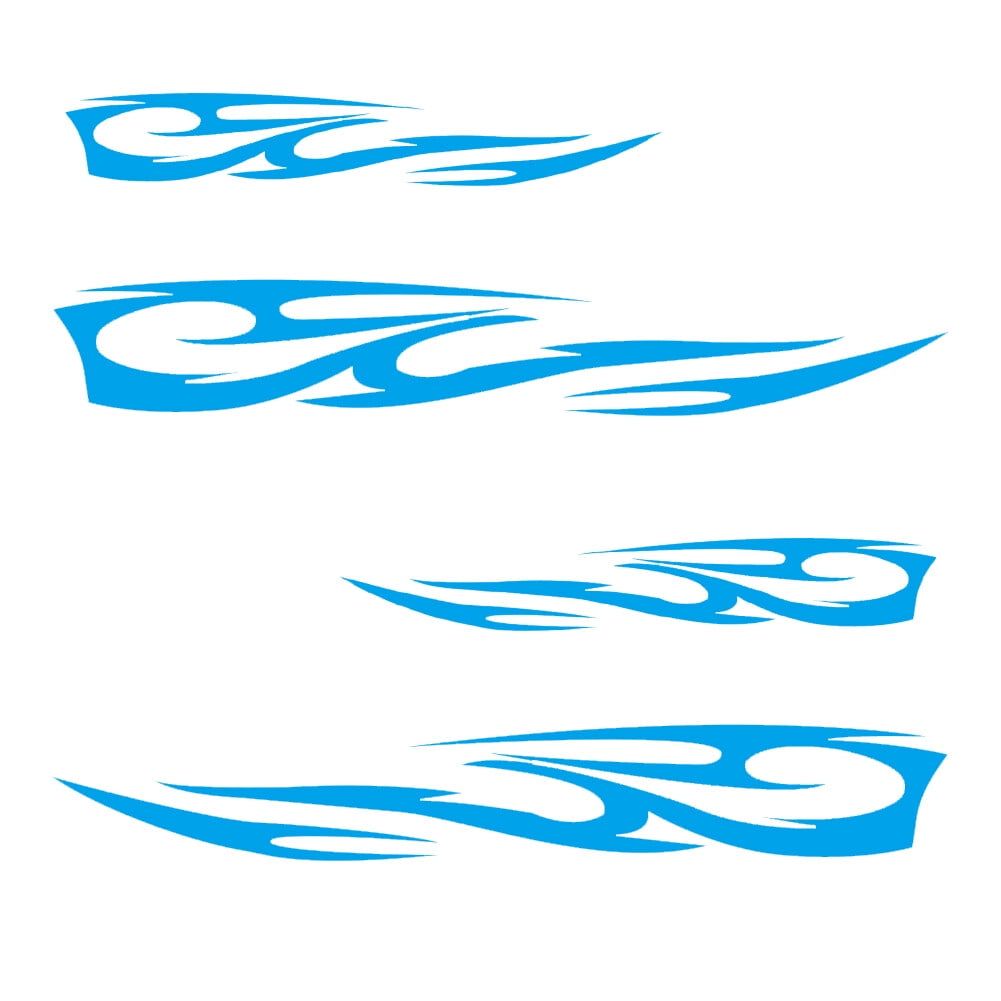 HUONA Fire Pattern Car Decorative Stickers Flame Fire Auto Side Bumper ...