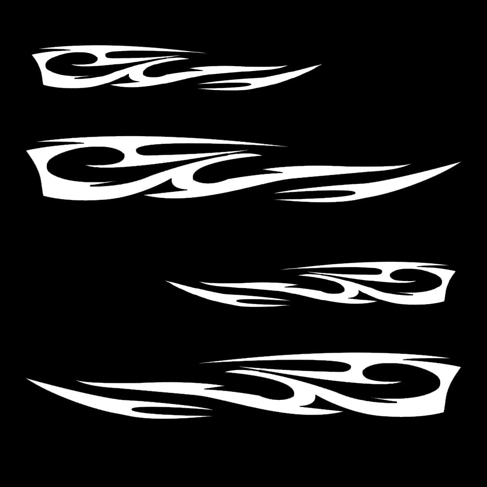 HUONA Fire Pattern Car Decorative Stickers Flame Fire Auto Side Bumper ...