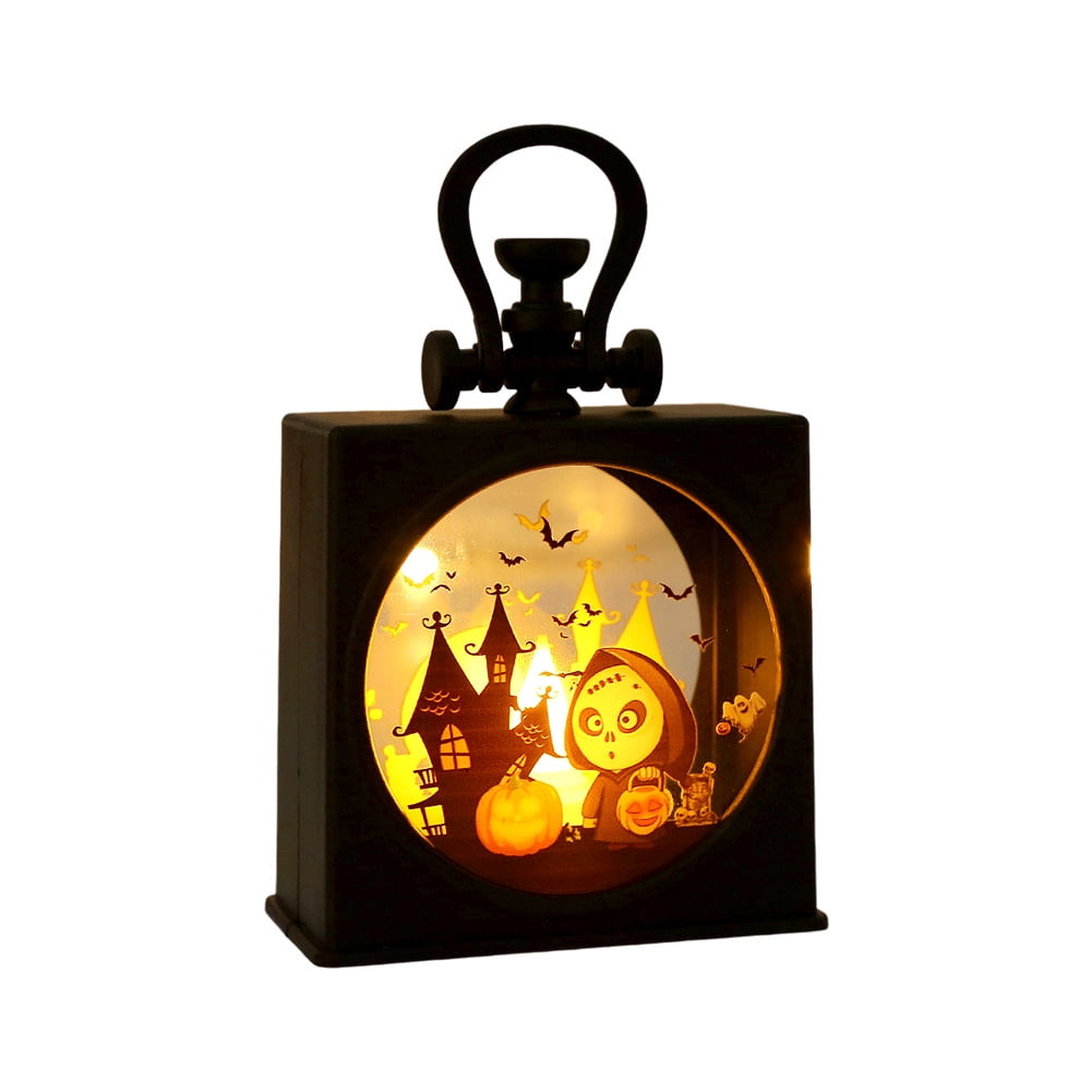 HUONA Halloween Lantern Decoration LED Electronic Candle Lantern ...