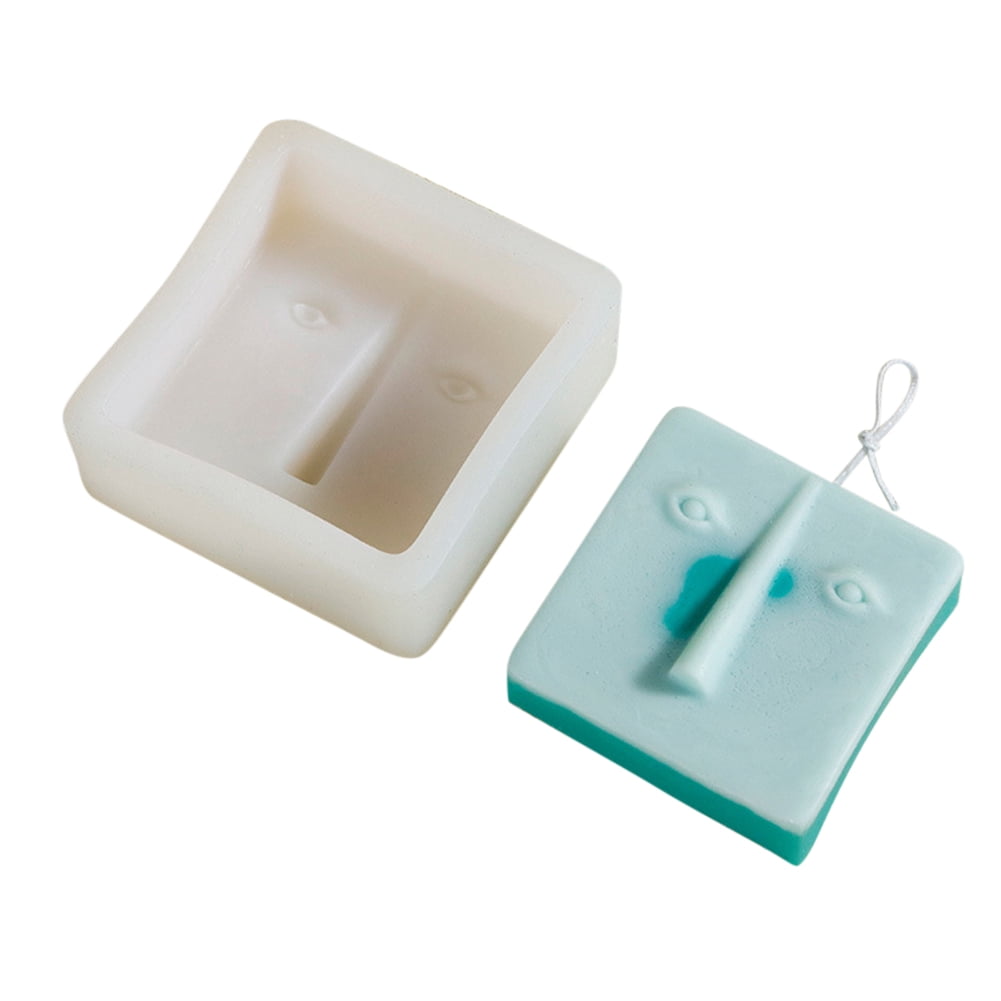 HUONA Human Face Candle Silicone Mould Man Face Soap Mould DIY Plaster ...