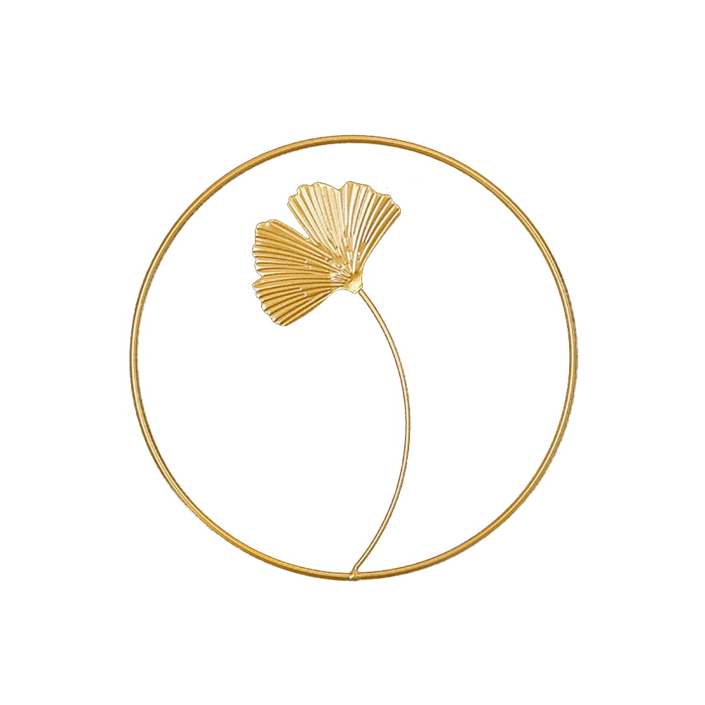 HUONA Iron Leaf Wall Decors Metal Leaf Wall Frame Iron Leaf Wall ...