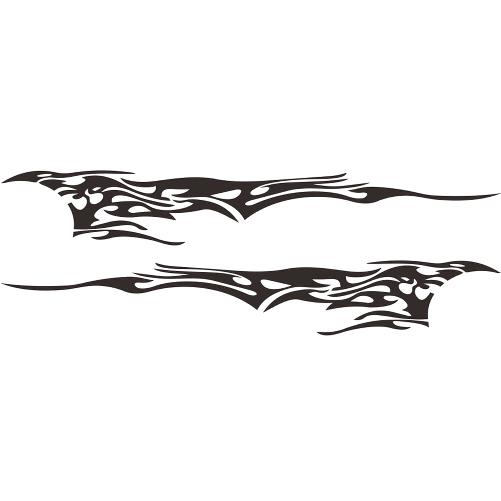 HUONA PVC Fire Totems Car Sticker Fashion Sports Car Racing Cover DIY ...
