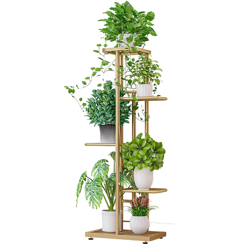 HUONA Plant Stand 5 Tier Plant Display Stand Potted Plant Rack ...
