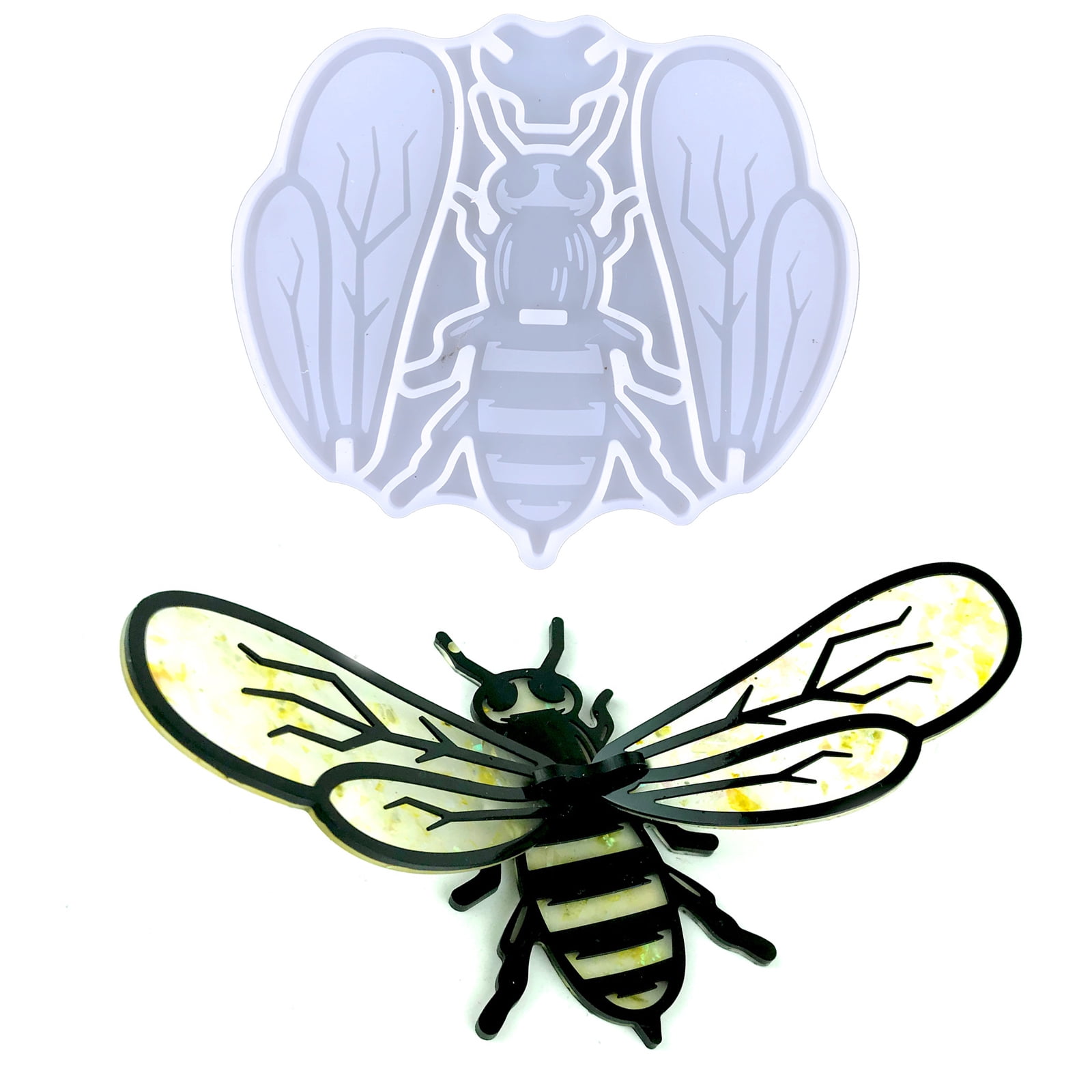 HUONA Resin Animal Insect Silicone Mold Epoxy Butterfly Dragonfly Bee ...