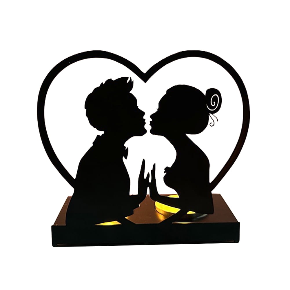 HUONA Romantic Metal Candle Holder Tea Lights Candle Stand Table Decor ...