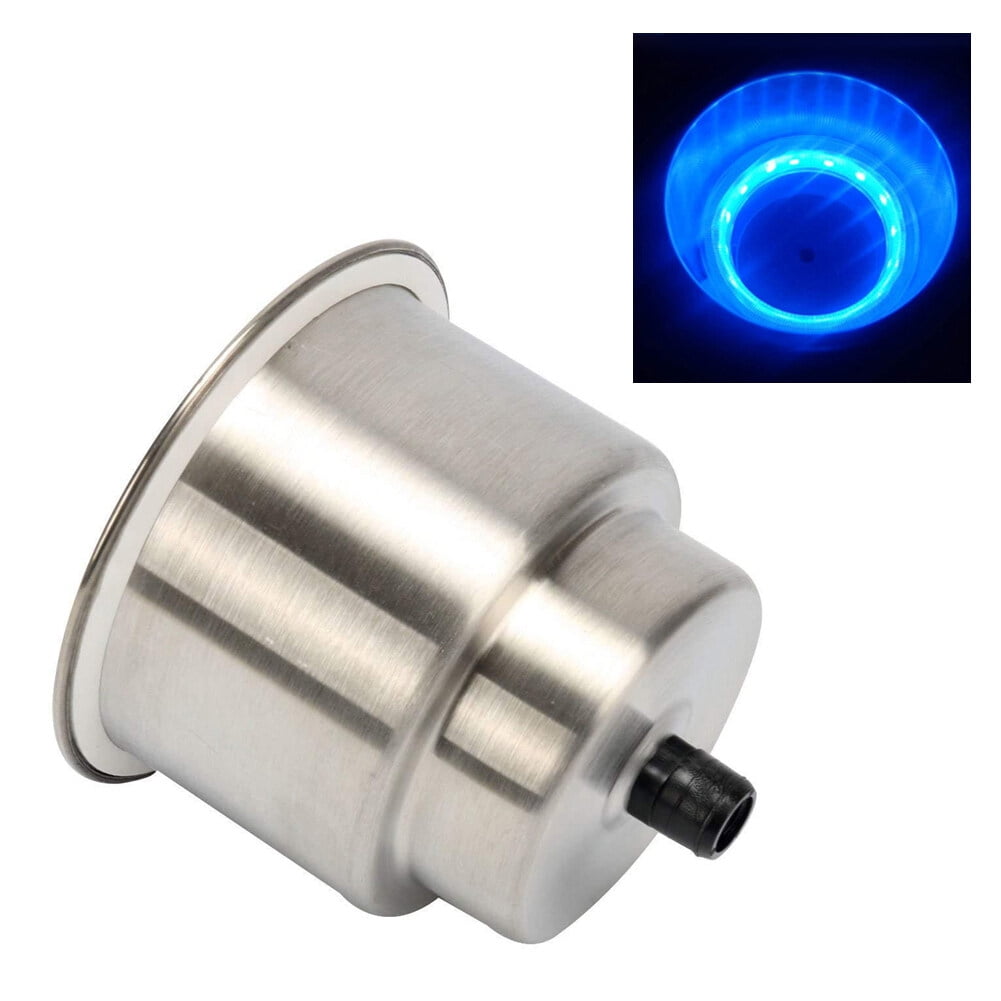 HUONA Stainless Steel Drink Cup Holder LED Lighted Cup Holder Yacht RV ...