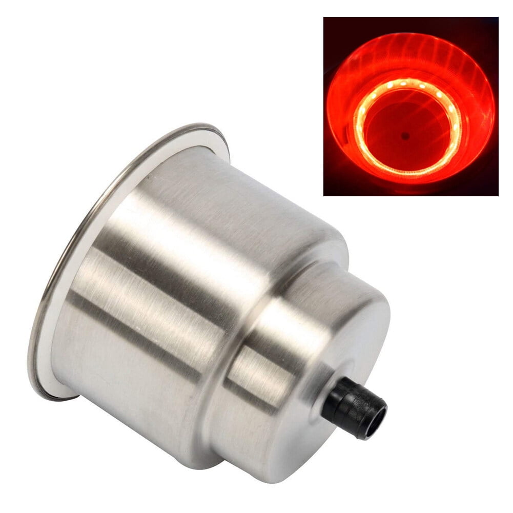 HUONA Stainless Steel Drink Cup Holder LED Lighted Cup Holder Yacht RV ...