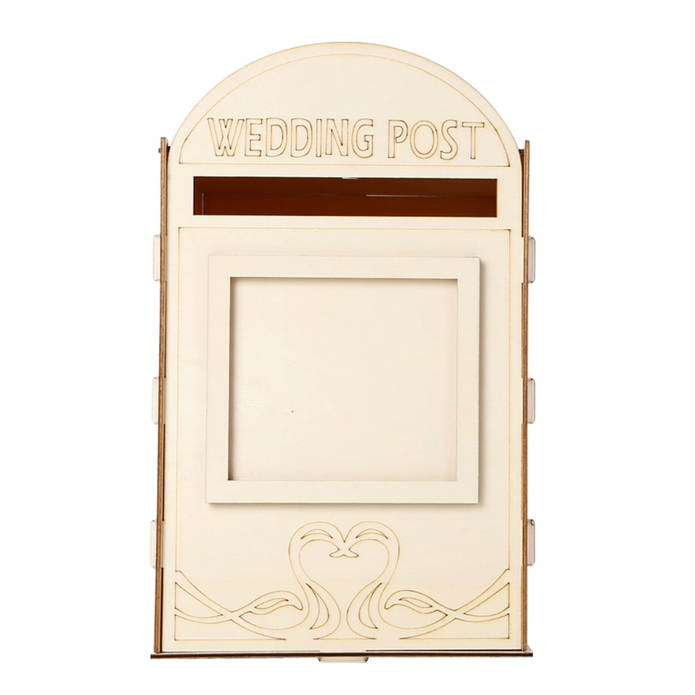 HUONA Wedding Post Box Creative Couple Birds Gift Card Mailbox for ...