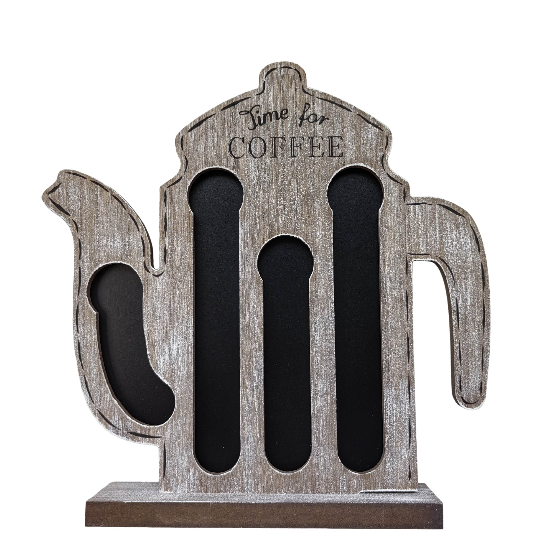 HUONA Wooden Coffee Pod Holder Pot Shaped Coffee Pod Stand MDF Espresso ...