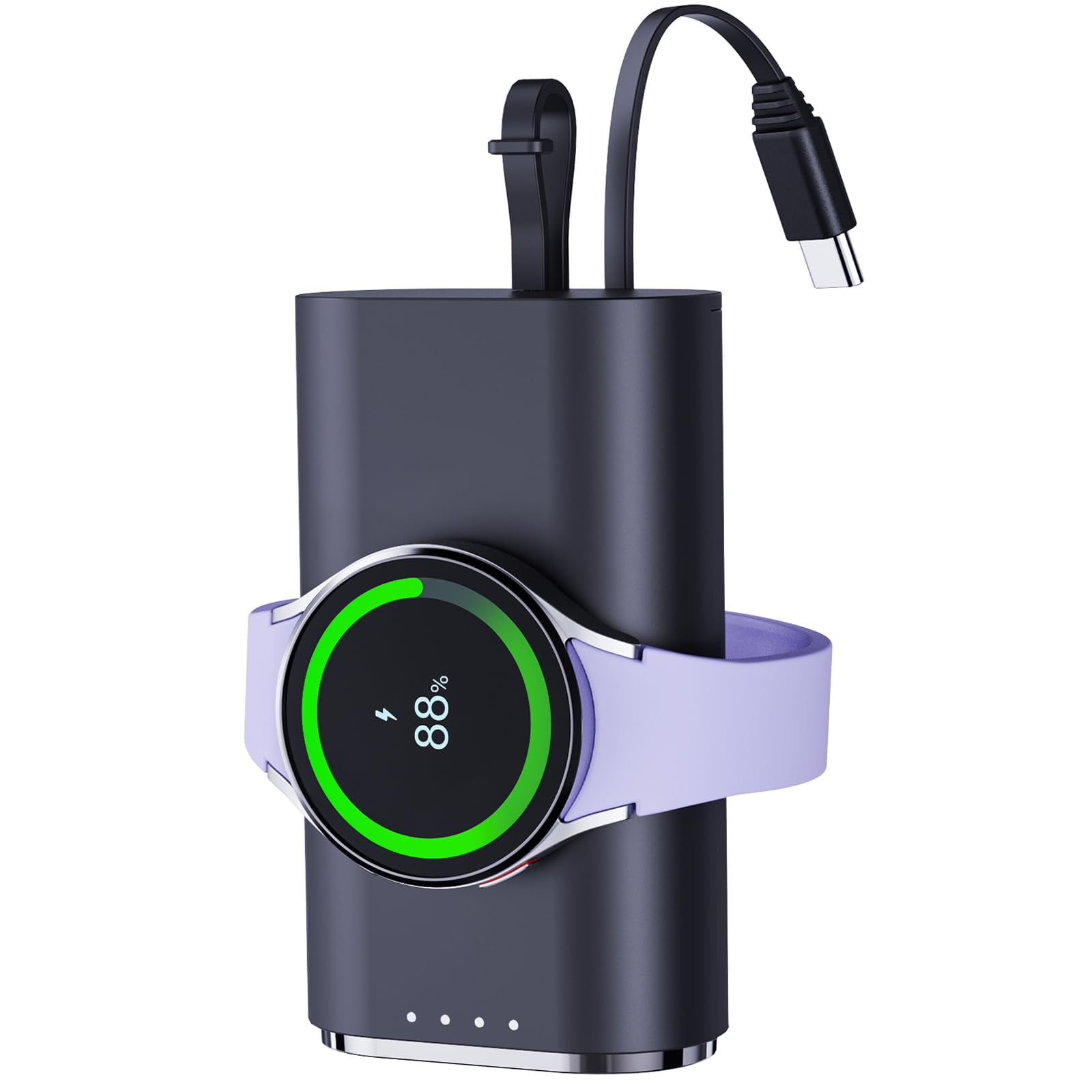 HUOTO Portable Charger 5000mAh Power Bank with Built in USB C Charger ...