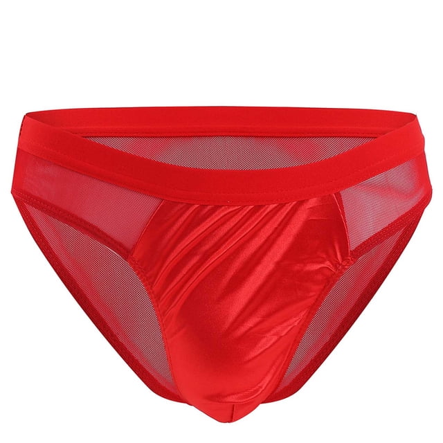 HUPOM Mens Underwear Boxer Briefs Male Thongs Low waist Drop Waist ...