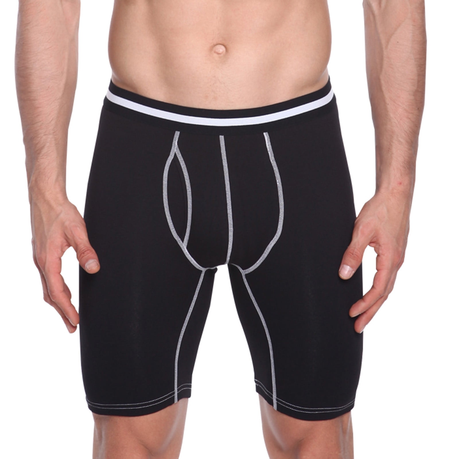 HUPOM Mens Underwear Boxer Briefs Male Thongs Medium waist Comfort ...