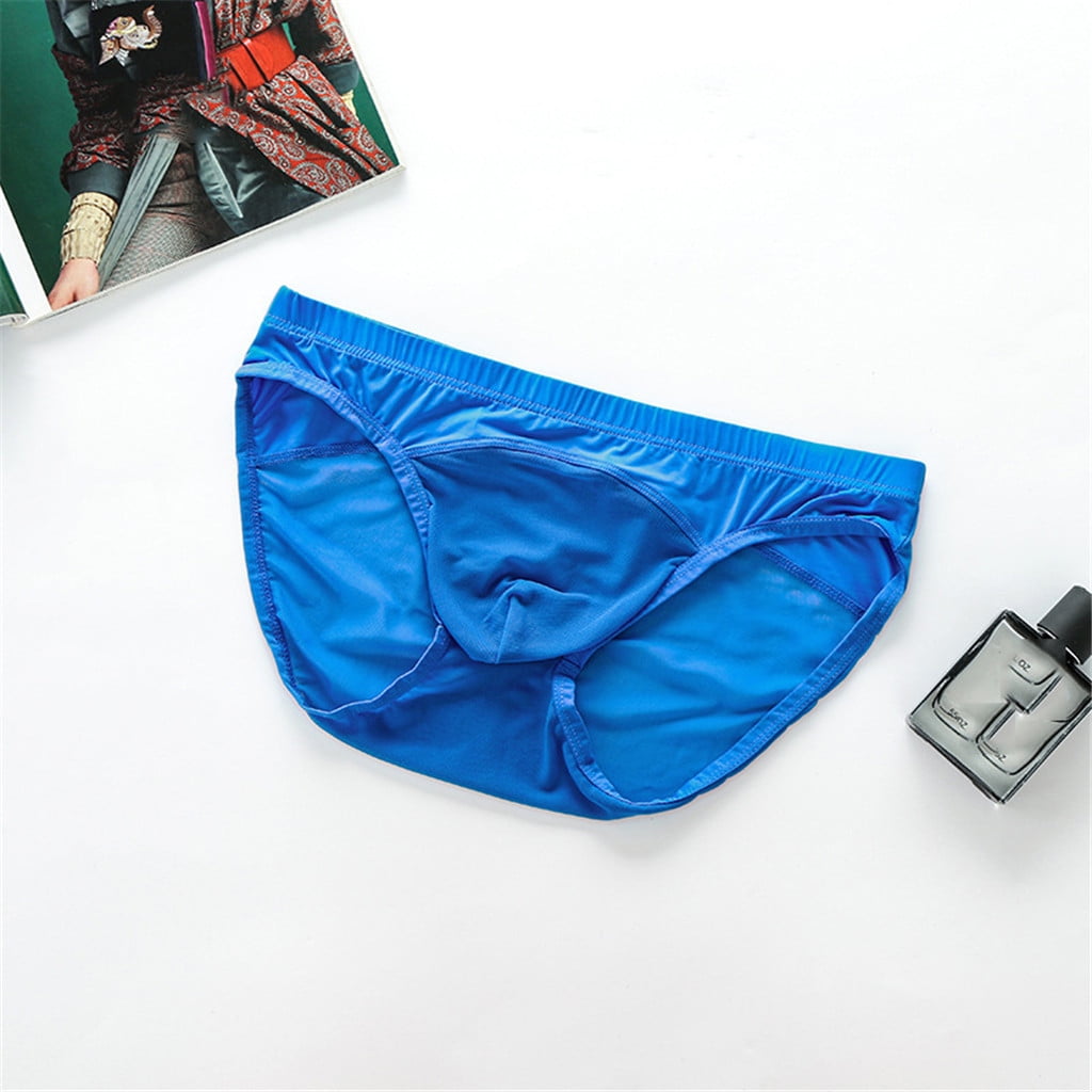 HUPOM Mens Underwear Boxer Briefs Male Thongs Medium waist Elastic ...