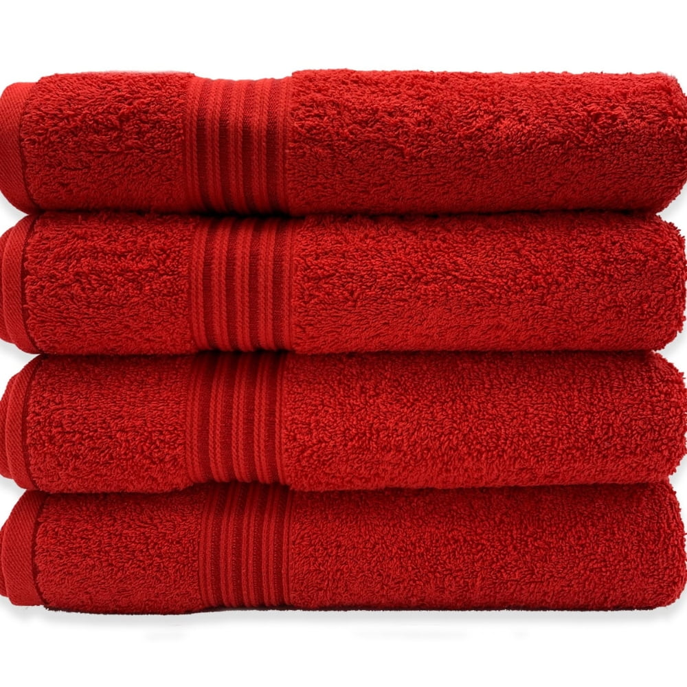 HURBANE HOME 4 Piece Super Soft Bath Towels for Bathroom, Highly ...