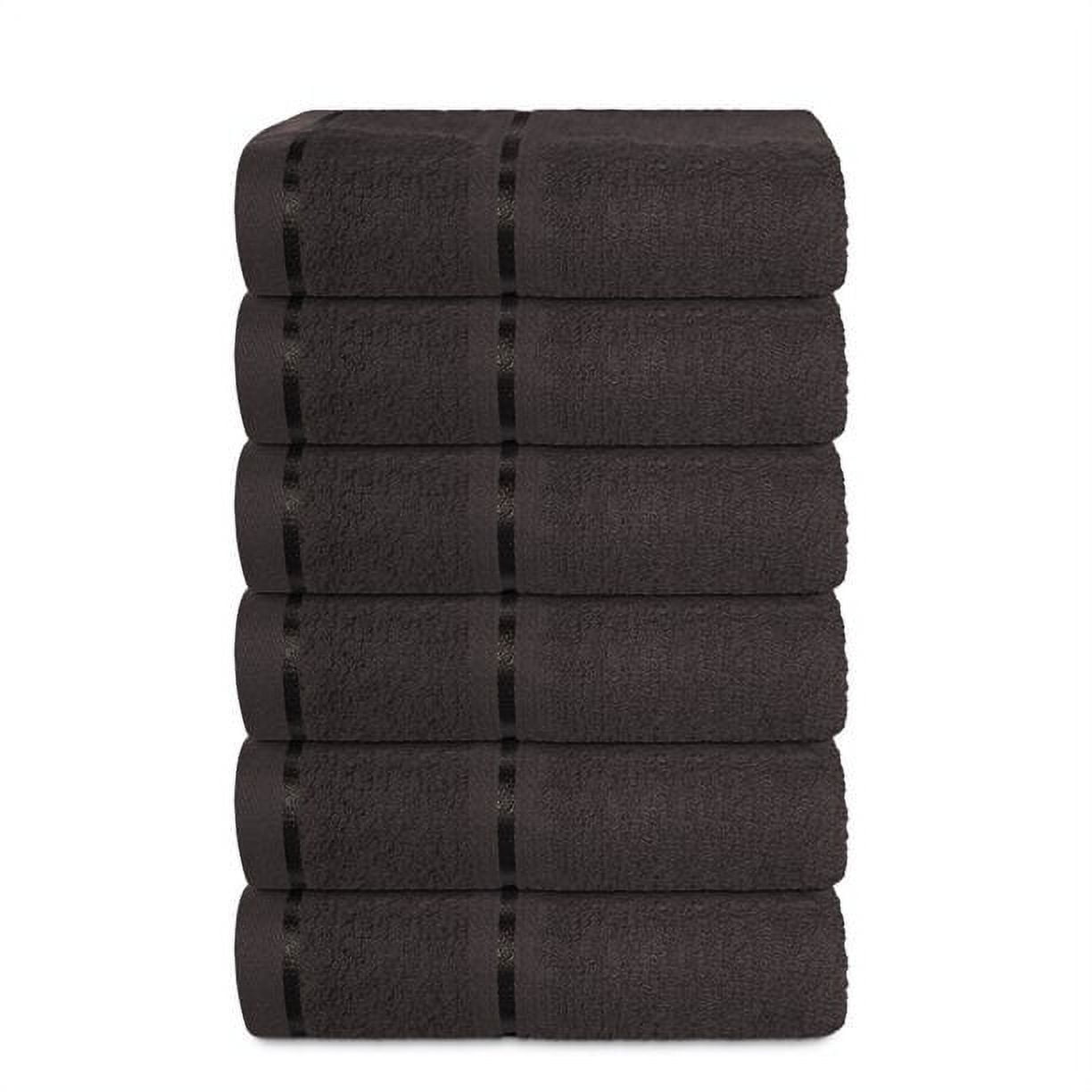 Hurbane Home 6 Pc Grey Washcloth Set Highly Absorbent Light Weight