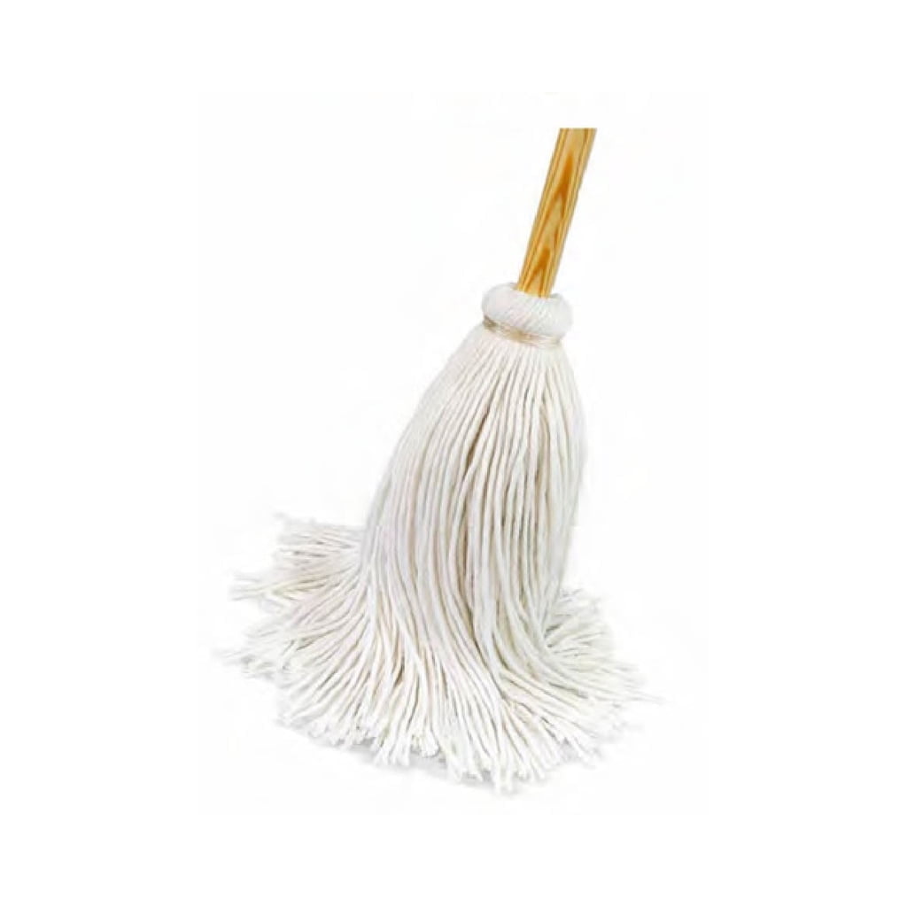 HURBANE HOME Deck Mop With Lacquard Finished Handle Premium Cotton 20 ...