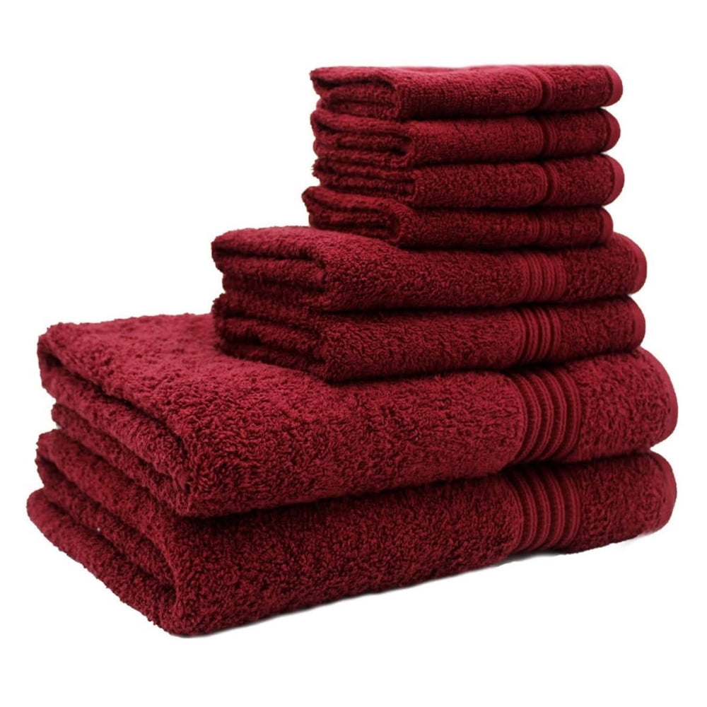 Hurbane Home Highly Absorbent 8 Pieces Bathroom Soft Towel Set 100