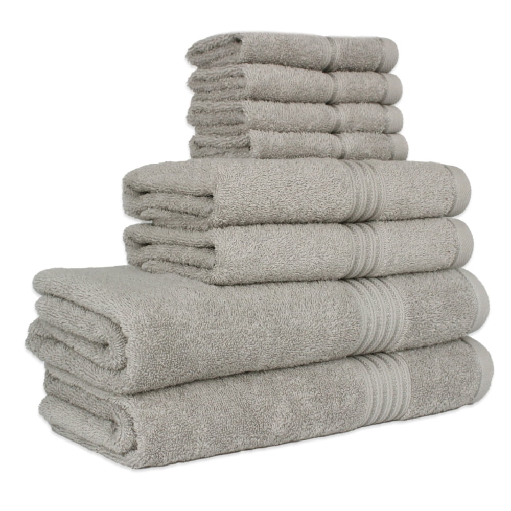 Hurbane Home Highly Absorbent 8 Pieces Bathroom Soft Towel Set 100