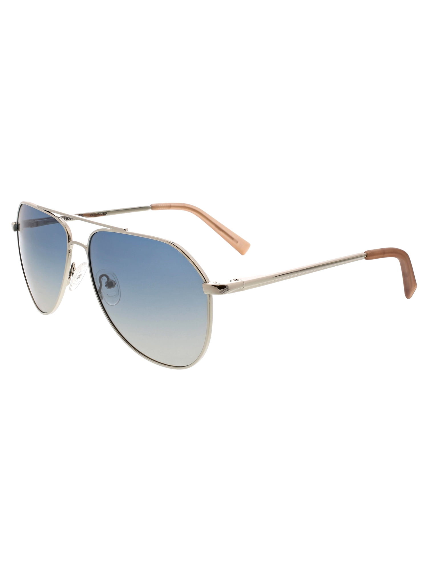 Hurley Carmel Aviator Silver Sunglasses with Ice Blue Polarized Lenses ...