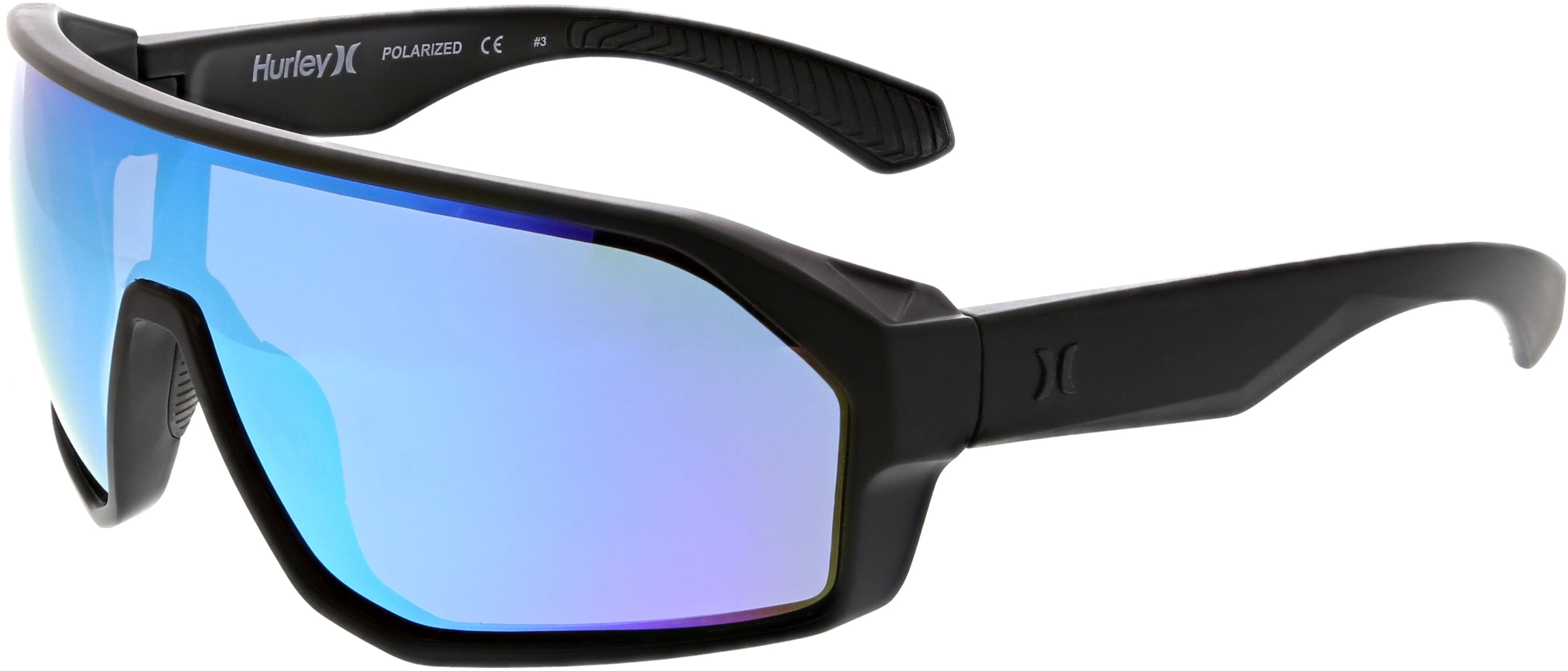 Hurley Scar - HSM1017PS_002, shield sunglass, matte black frame & smoke ...
