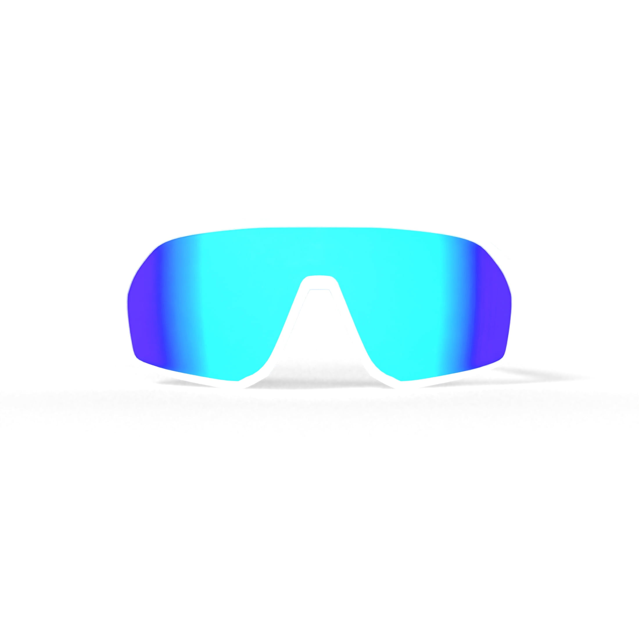 Hurley Scar - HSM1017PS_105, shield sunglass, white frame & smoke + ice ...