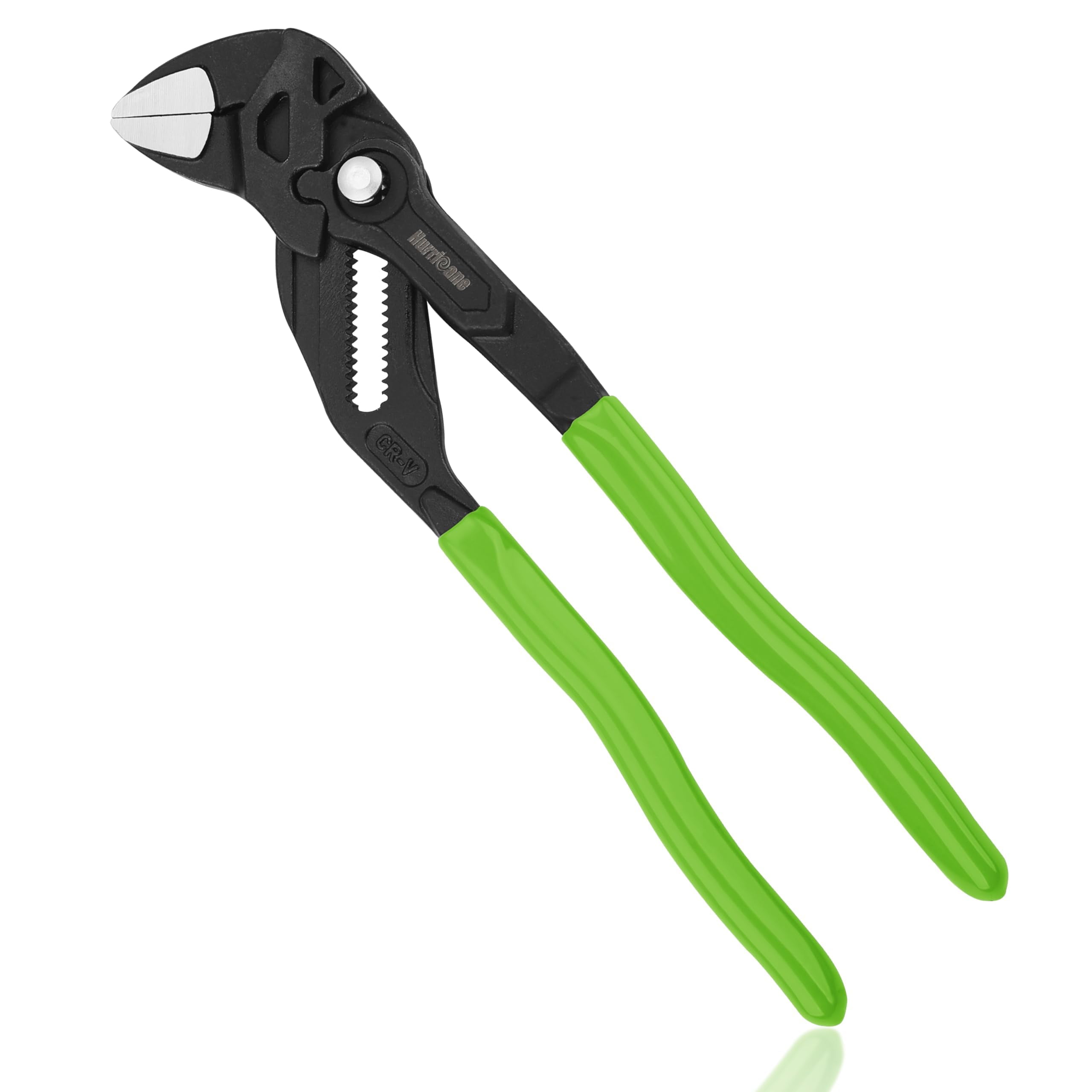 HURRICANE 10 inch Pump Pliers Wrench, Quick Adjustment Button,Versatile ...