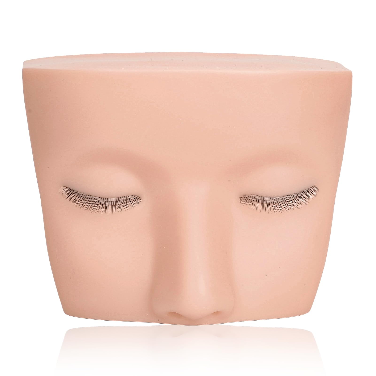 HURRISE Makeup Mannequin Head with 3 Layer Lashes,Soft Silicone ...