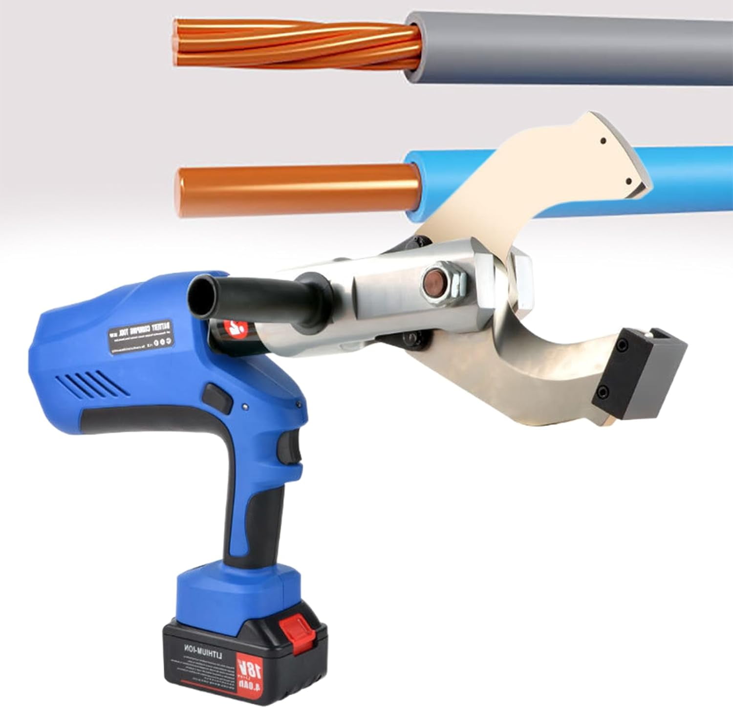 HUSPUR 150KN/180KN/250KN Electric Wire Cutting Tool Powered Hydraulic Cable Cutter for Cu/Al ...