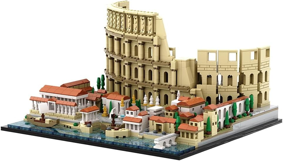 HUSPUR 2423/3985 Pieces Roman Colosseum Compatible with Lego Building ...