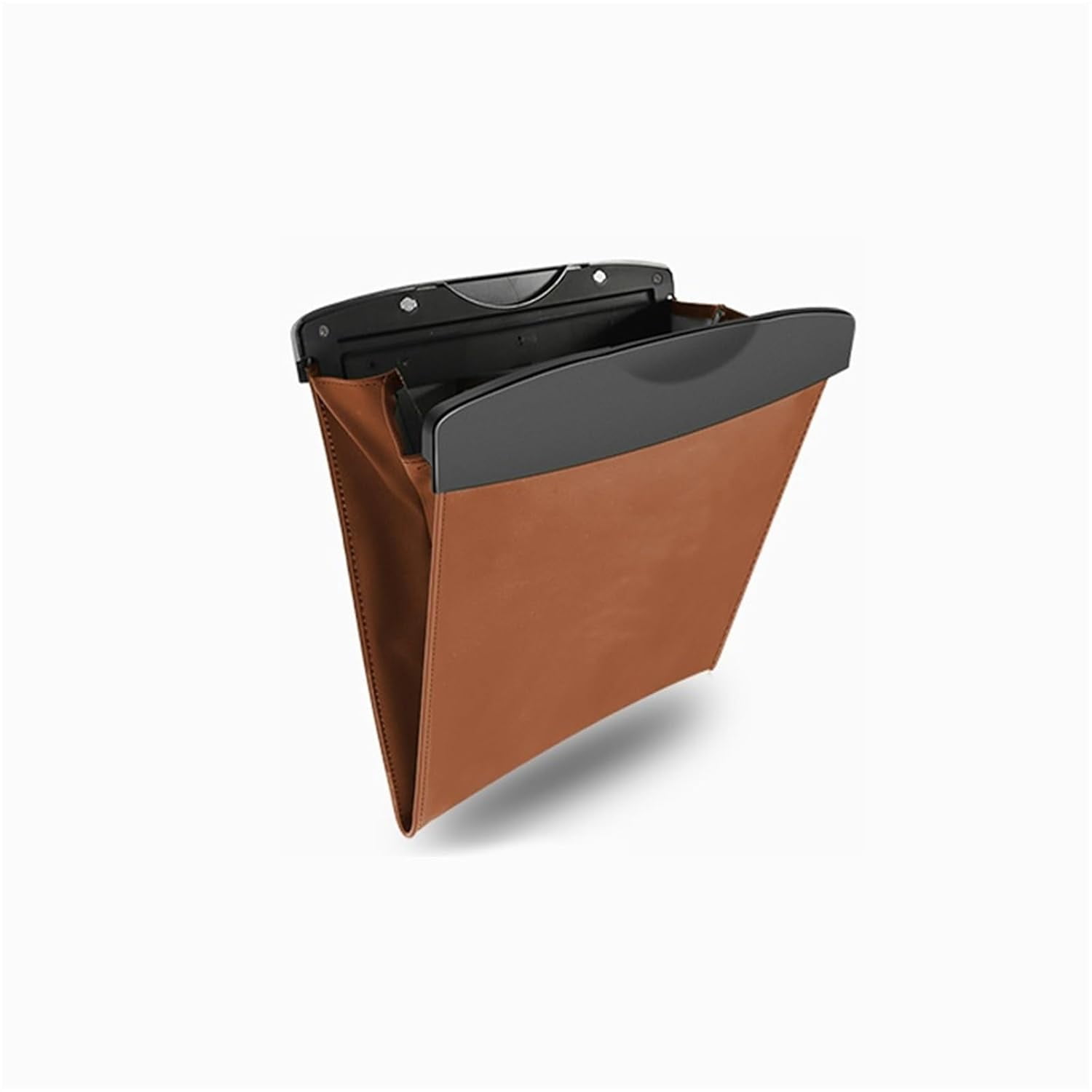 HUSPUR Car Leather Trash Can Garbage Bag for Auto Back Seat Dustbin ...
