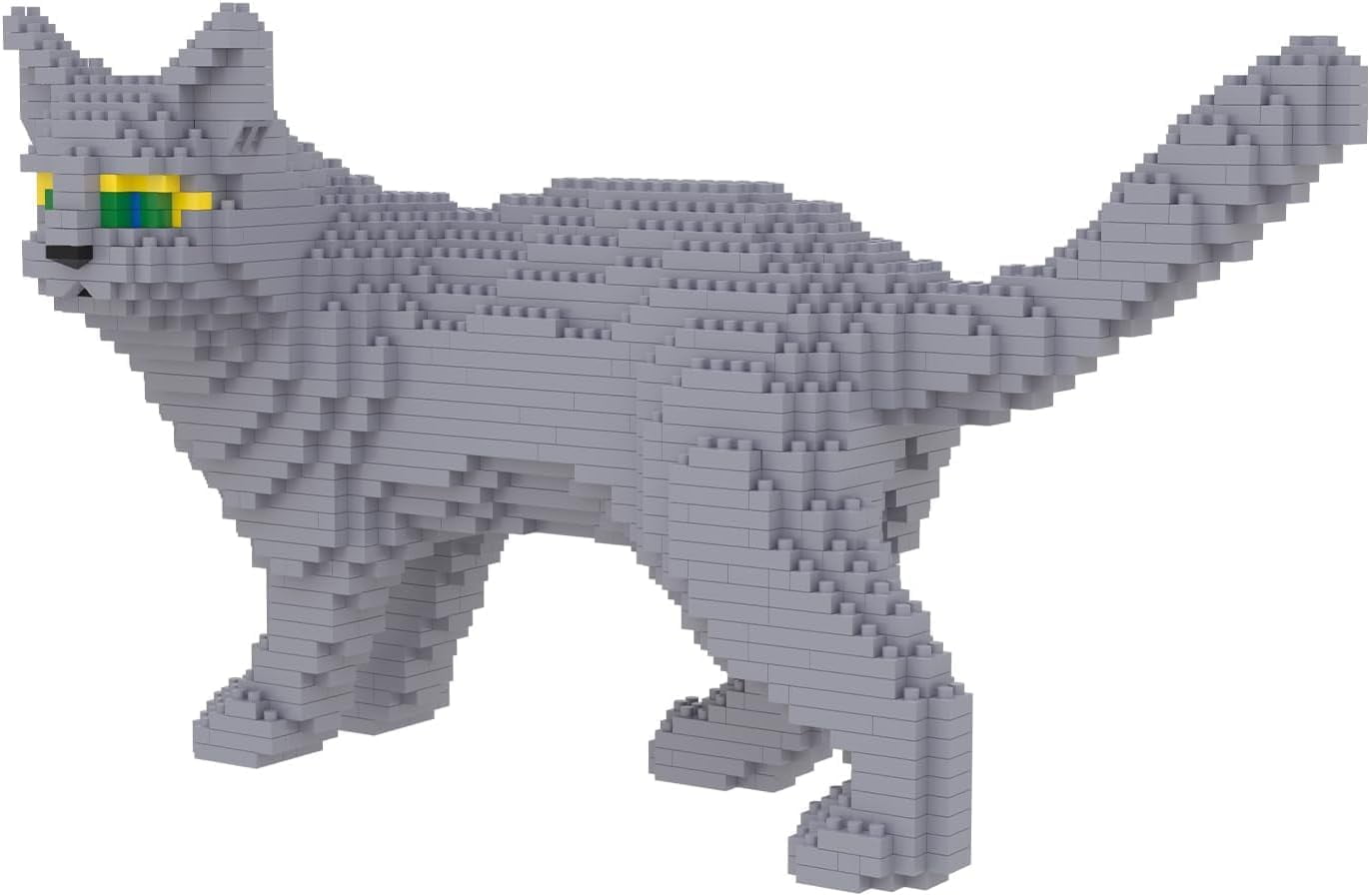 HUSPUR Cat Micro Building Blocks Animal Set, DIY Mini 3D Building Toy ...