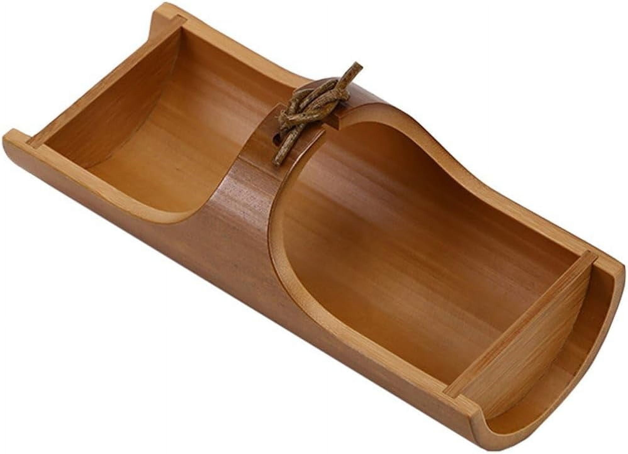 HUSPUR Decorative Wooden Snack Tray Small Handcrafted Serving Tray ...